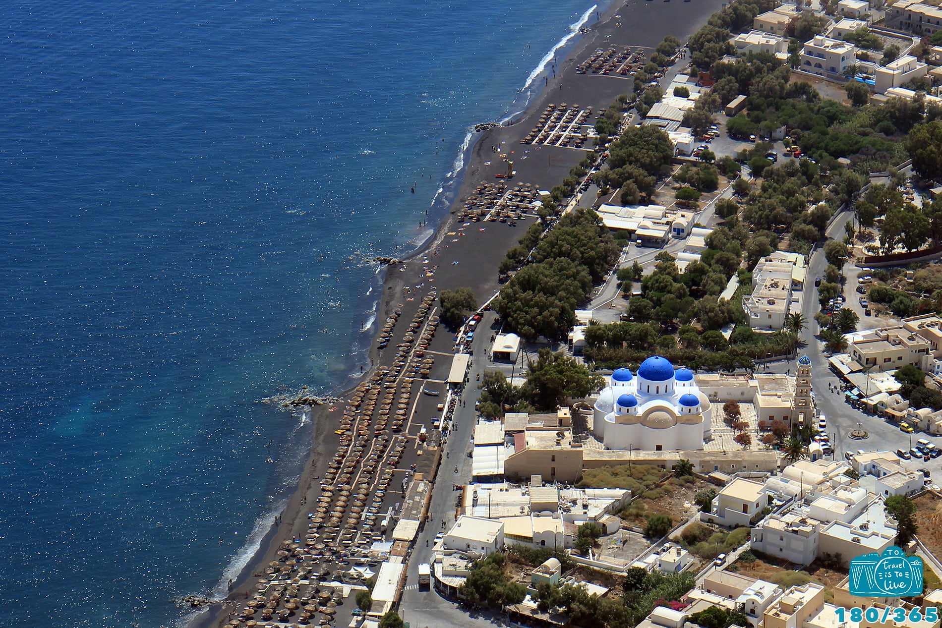 Praia de Perissa, Santorini (180/365) - Espreitar o Mundo
